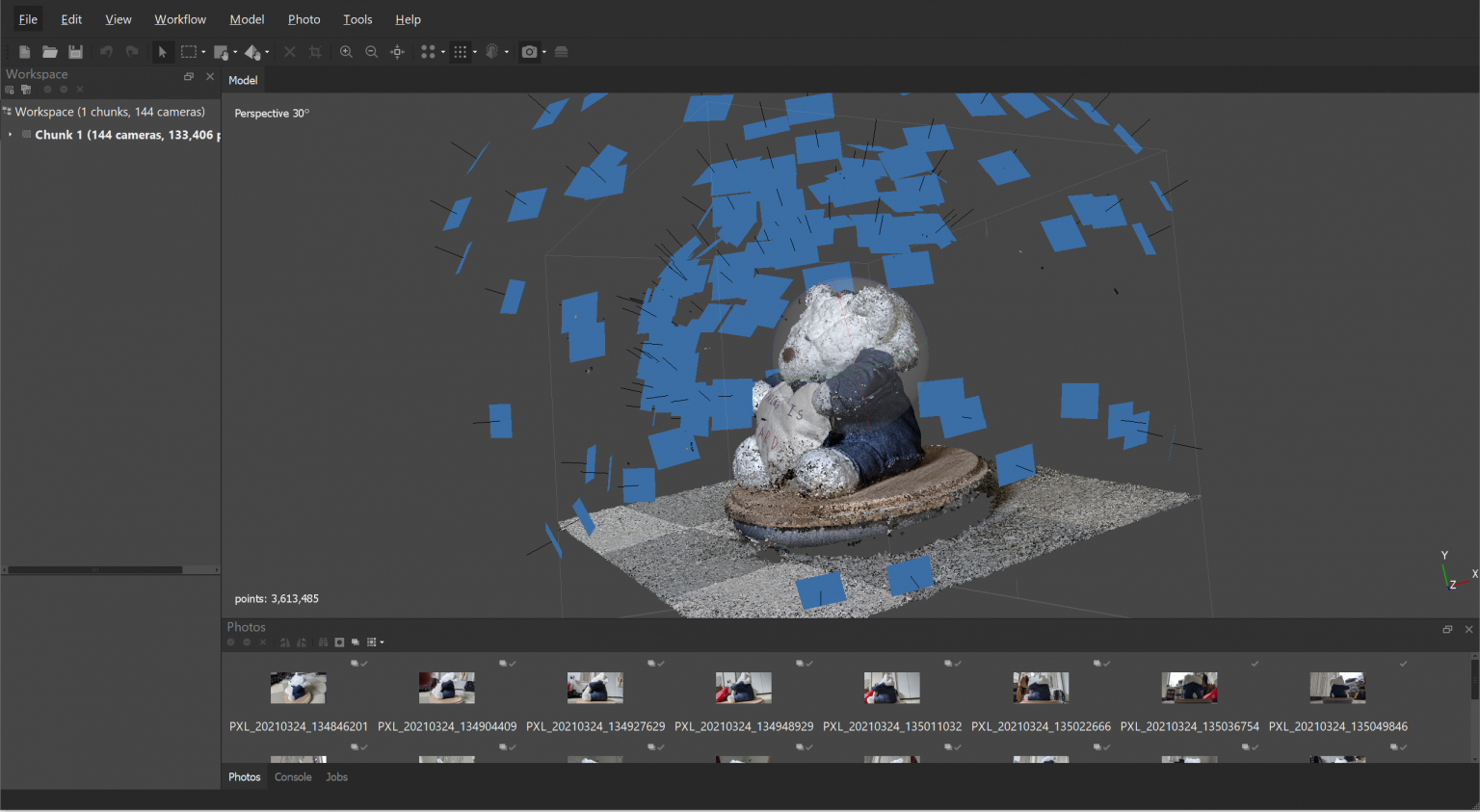 Agisoft, Models from Photos – SAIC Advanced Output Center