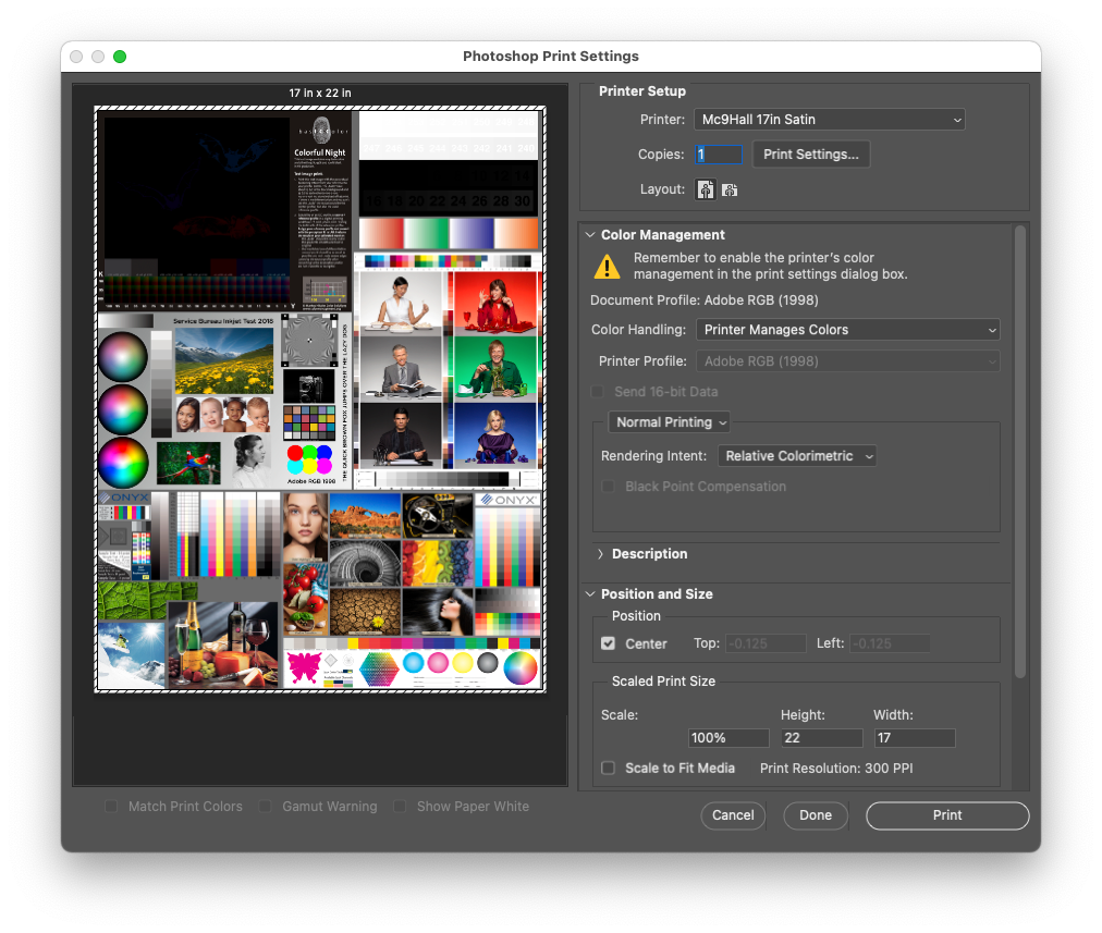 How to Set Color Management—Photoshop – SAIC Print Services