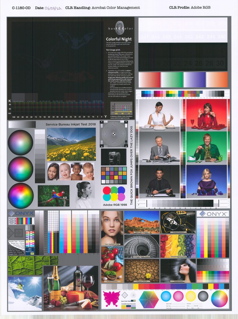 Color Management Settings: Printed Samples – SAIC Print Services